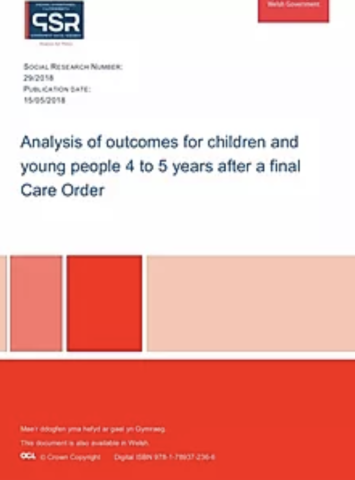 Analysis of outcomes for children and young people: four to five years ...